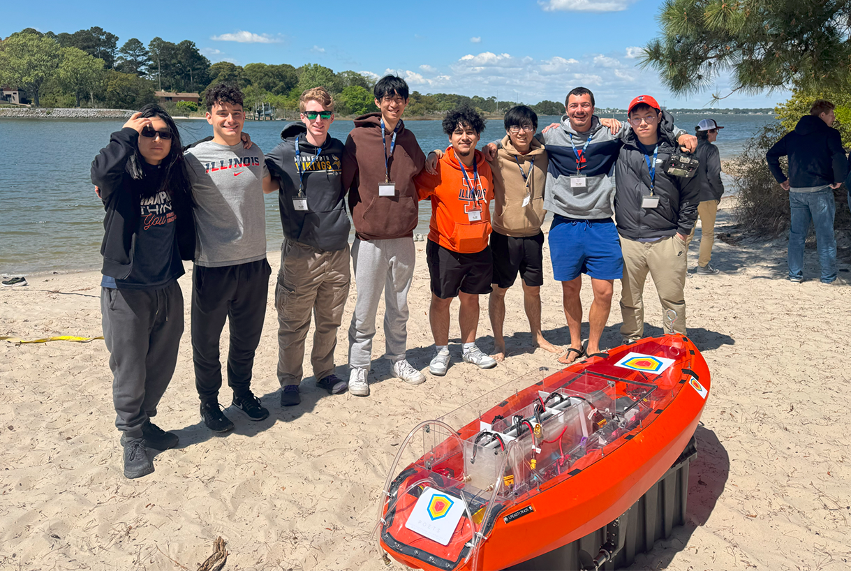 Capstone team's electric boat tests the waters at Naval competition ...